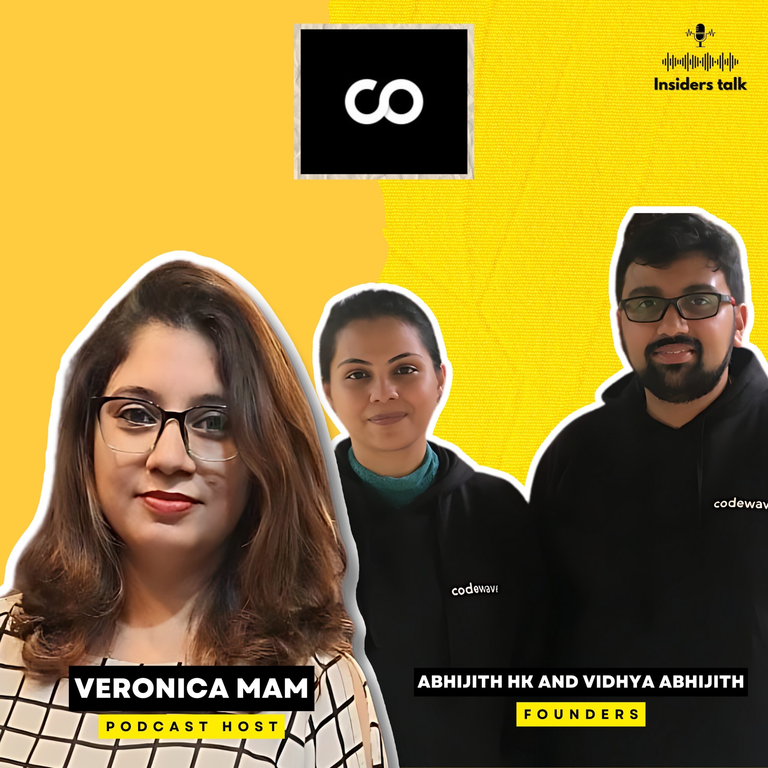 Abhijith HK and Vidhya Abhijith, Founders of Codewave - Insiders Talk